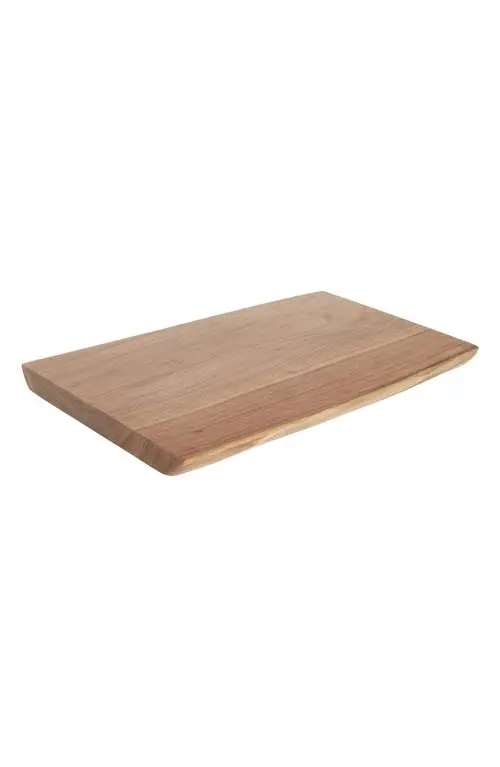 FARMHOUSE POTTERY Live Edge 15-inch Cutting Board - Walnut