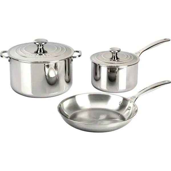 LE CREUSET 5-piece Stainless Steel Cookware Set - Stanless Steel
