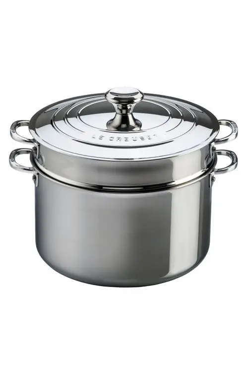LE CREUSET 9-quart Stockpot With Lid & Colander - Stainless Steel