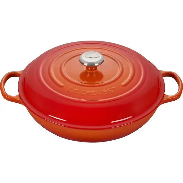 LE CREUSET Signature 5-quart Enameled Cast Iron Braiser - Flame