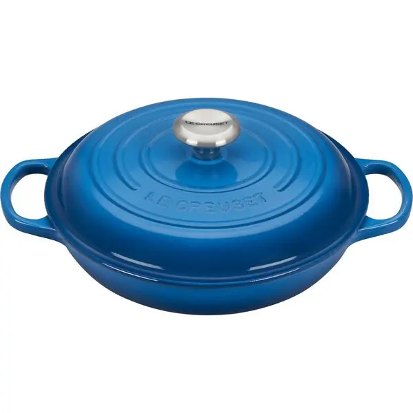 LE CREUSET Signature 5-quart Enameled Cast Iron Braiser - Marseille