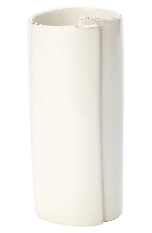 VIETRI Lastra Large Vase - White