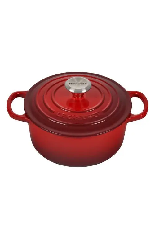 LE CREUSET Signature 2-quart Round Enameled Cast Iron Dutch Oven - Cerise