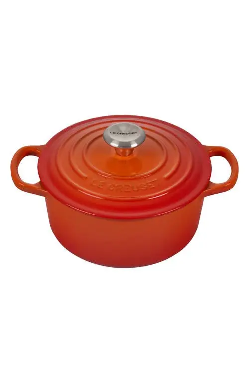 LE CREUSET Signature 2-quart Round Enameled Cast Iron Dutch Oven - Flame