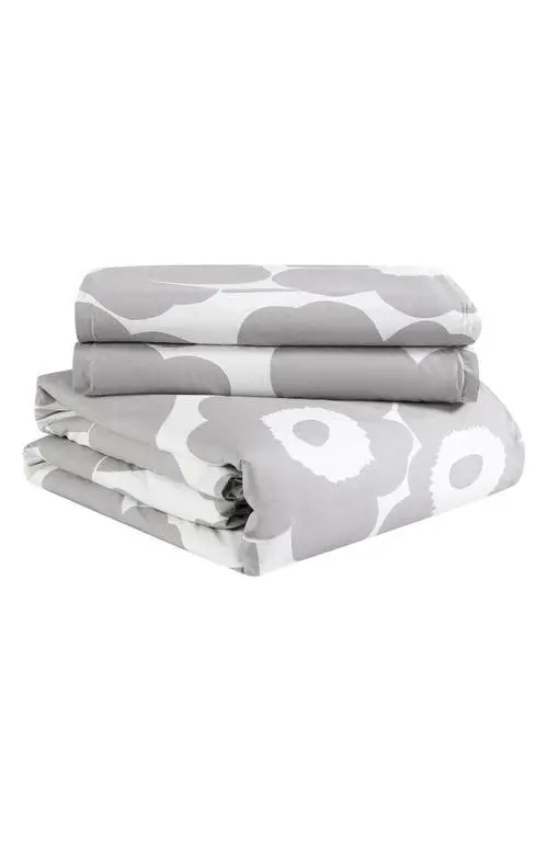 Marimekko Unikko Duvet Cover & Sham Set - Grey