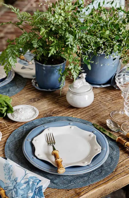 JULISKA Berry And Thread' Dinner Plate - Chambray