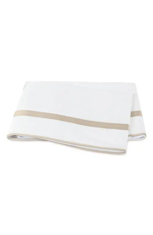MATOUK Louise 500 Thread Flat Sheet - Khaki