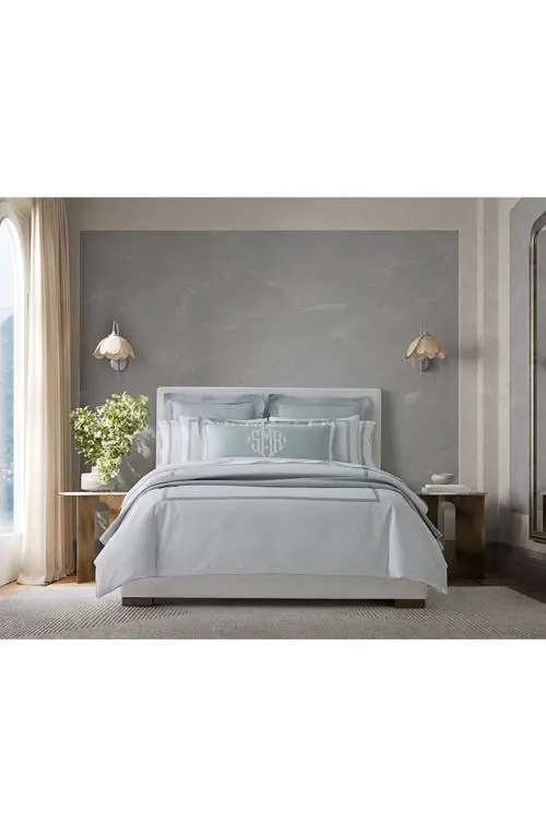 MATOUK Louise 500 Thread Flat Sheet - Navy