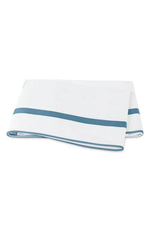 MATOUK Louise 500 Thread Flat Sheet - Sea