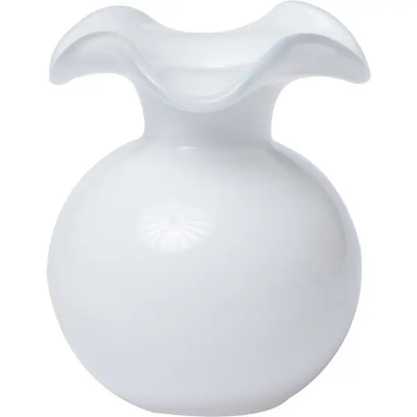 VIETRI Hibiscus Bud Vase - White