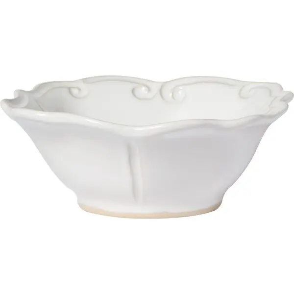 VIETRI Incanto Stone Baroque Cereal Bowl - White