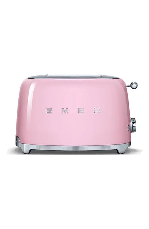 SMEG 50s Retro Style Two-slice Toaster - Pink