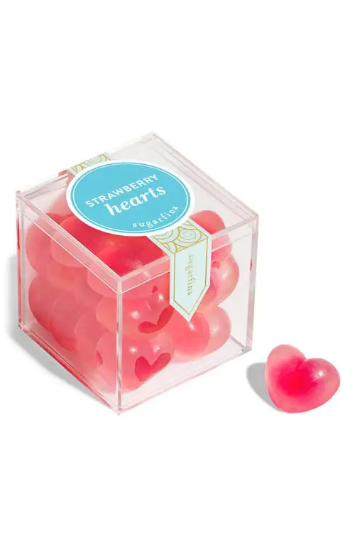 SUGARFINA Strawberry Hearts Set Of 4 Candy Cubes