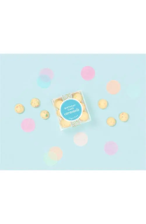 SUGARFINA Birthday Cake Caramels Set Of 4 Candy Cubes