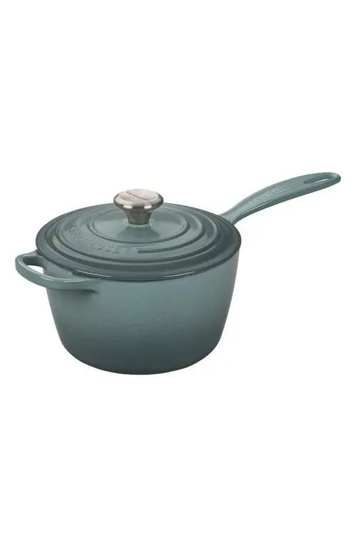 LE CREUSET Signature 2.25-quart Enameled Cast Iron Saucepan - Sea Salt