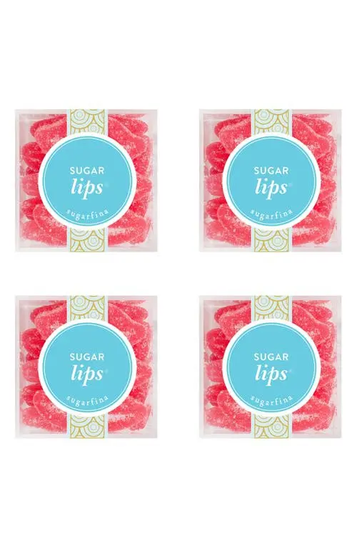 SUGARFINA Sugar Lips Set Of 4 Candy Cubes - Blue