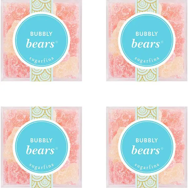 SUGARFINA Bubbly Bears® Set Of 4 Candy Cubes - Blue