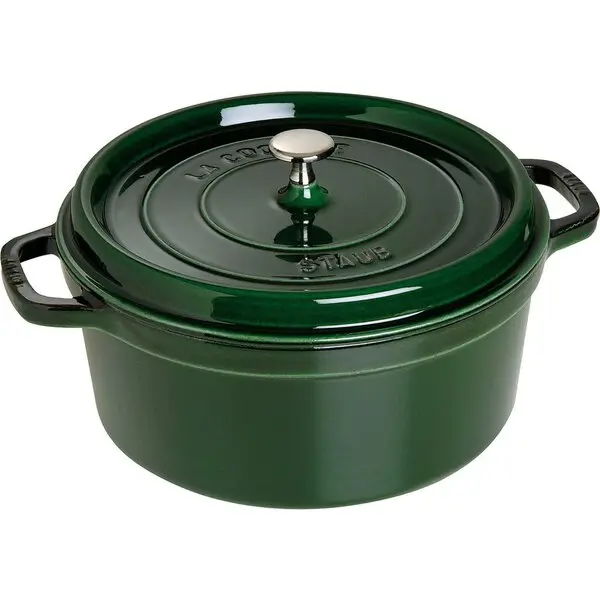 STAUB 7-quart Enameled Cast Iron Dutch Oven - Basil