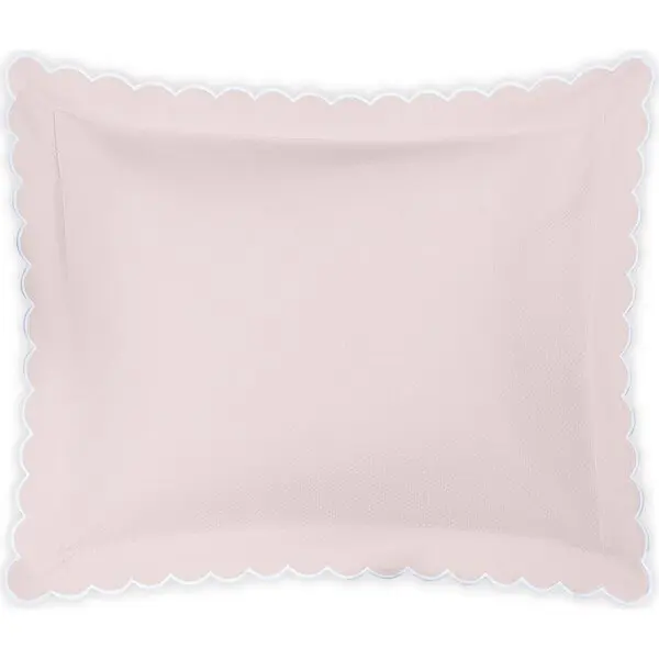 MATOUK Diamond Piqué Sham - Pink