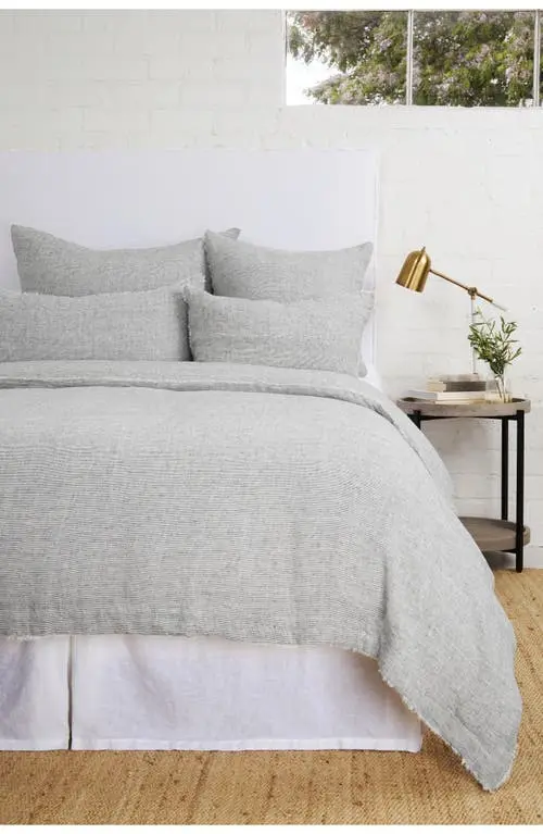POM POM AT HOME Logan Duvet Cover - Charcoal