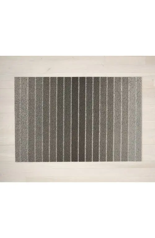 CHILEWICH Block Stripe Indoor/outdoor Doormat - Taupe