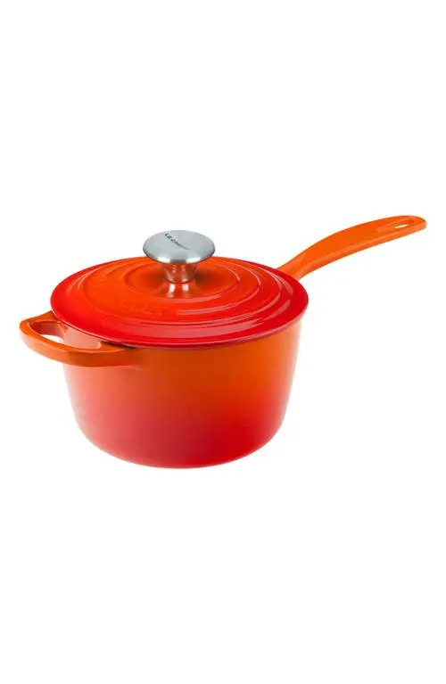 LE CREUSET Signature 1.75-quart Enameled Cast Iron Saucepan - Flame