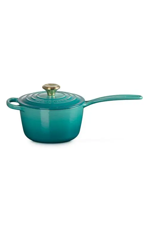 LE CREUSET Signature 1.75-quart Enameled Cast Iron Saucepan - Riviera