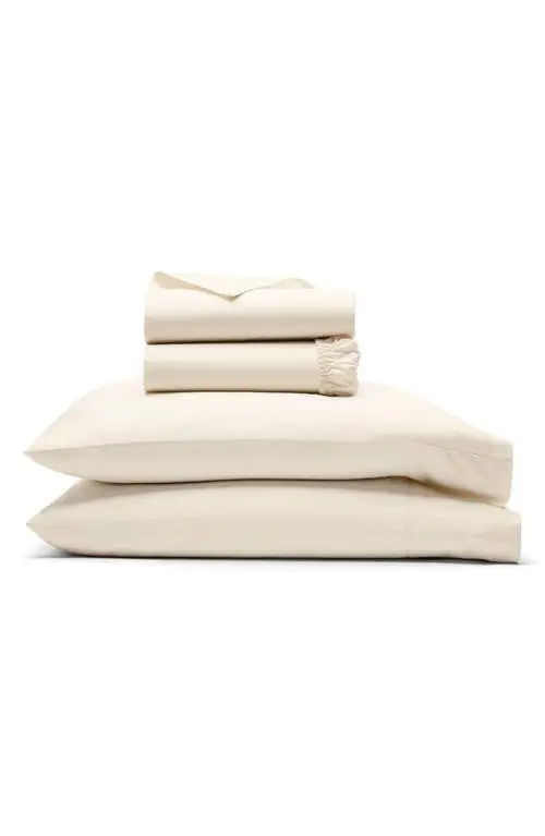 BOLL & BRANCH Percale Hemmed Sheet Set - Natural