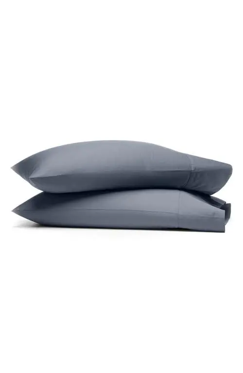 BOLL & BRANCH Set Of 2 Percale Hemmed Pillowcases - Mineral