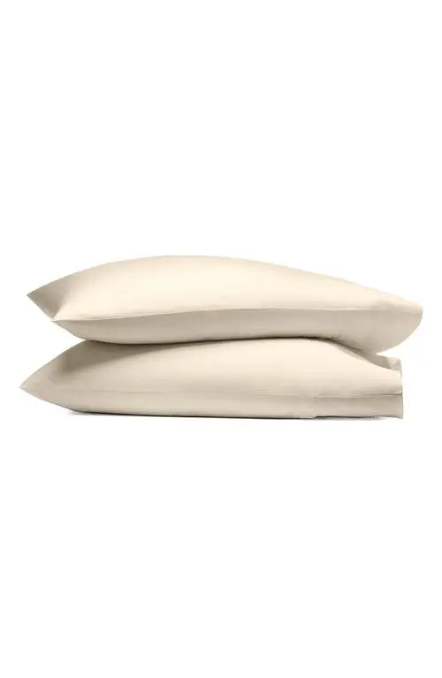 BOLL & BRANCH Set Of 2 Percale Hemmed Pillowcases - Natural