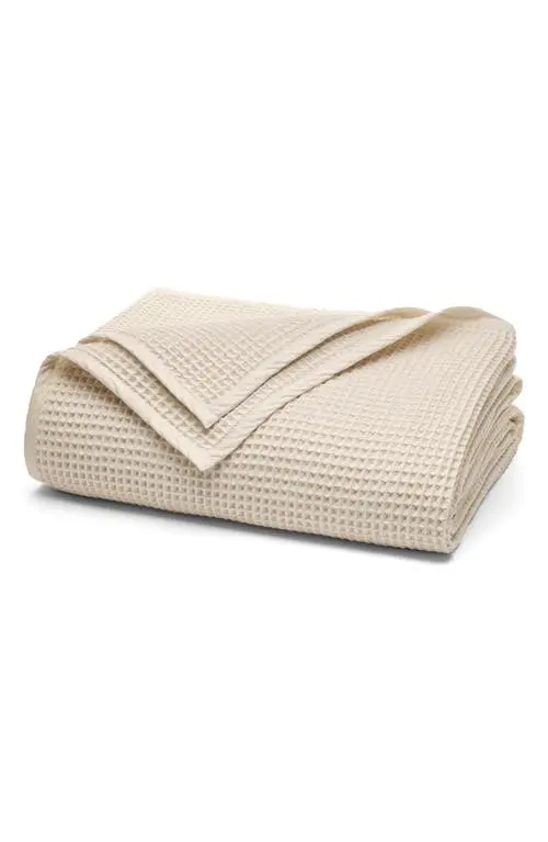 BOLL & BRANCH Waffle Organic Cotton Blanket - Natural