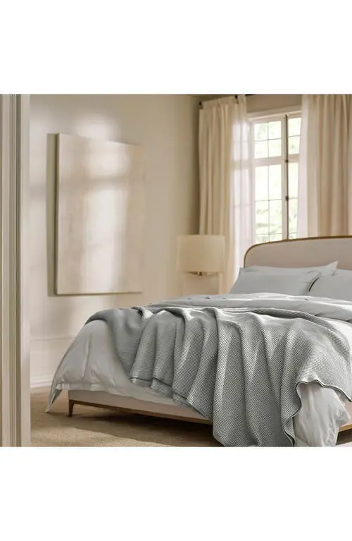 BOLL & BRANCH Waffle Organic Cotton Blanket - Shore