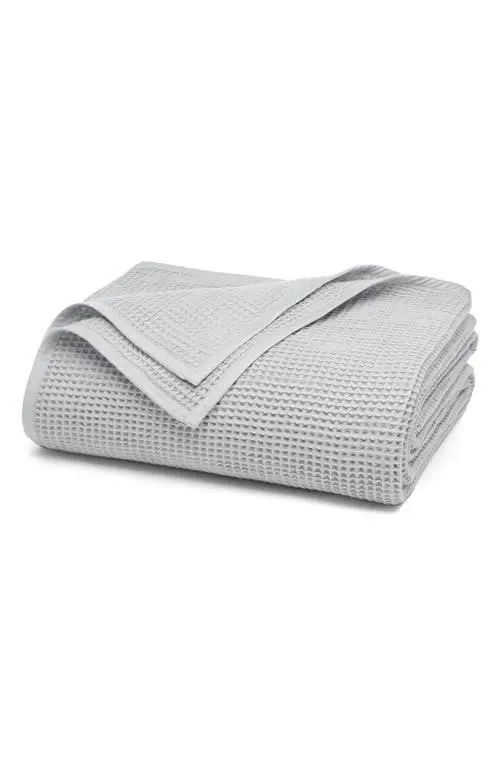 BOLL & BRANCH Waffle Organic Cotton Blanket - Sky