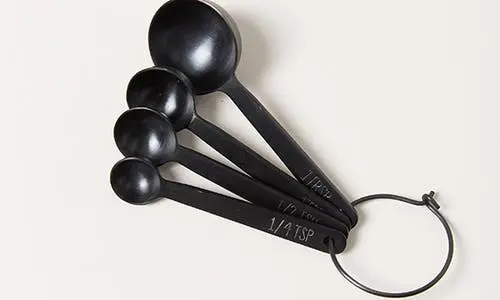 FARMHOUSE POTTERY Stowe Measuring Spoons - Onyx