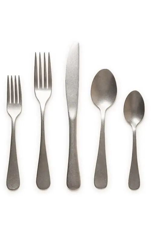 FARMHOUSE POTTERY Woodstock 5-piece Flatware Place Setting - Silver