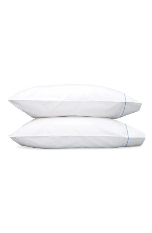 MATOUK Essex Set Of 2 Pillowcases - Azure