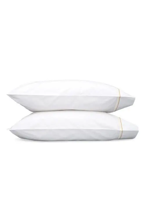 MATOUK Essex Set Of 2 Pillowcases - Champagne