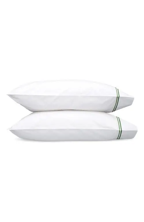 MATOUK Essex Set Of 2 Pillowcases - Green