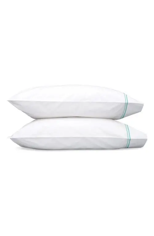 MATOUK Essex Set Of 2 Pillowcases - Lagoon