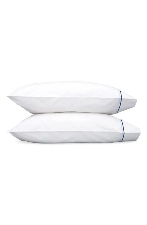 MATOUK Essex Set Of 2 Pillowcases - Navy