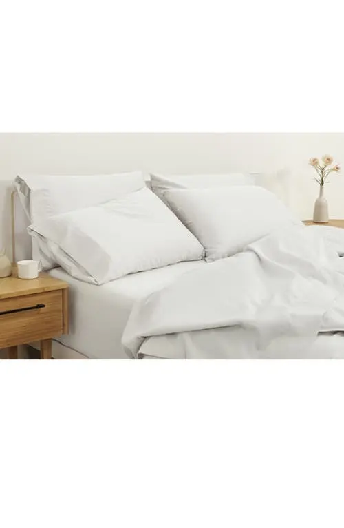 CASPER Sateen 276 Thread Count Organic Cotton Sheet Set - White