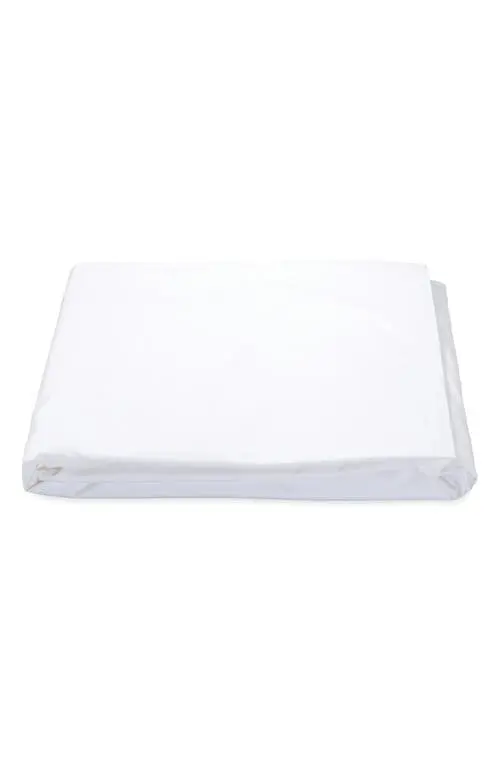 MATOUK Nocturne 600 Thread Count Fitted Sheet - White