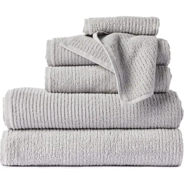 COYUCHI Temescal 6-piece Organic Cotton Bath Towel - Seal