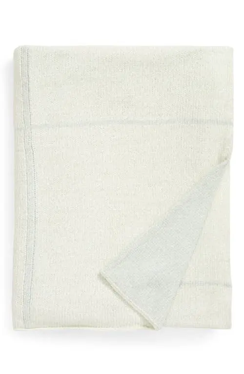 Nordstrom Chenille Baby Blanket - Green Hush Windowpane