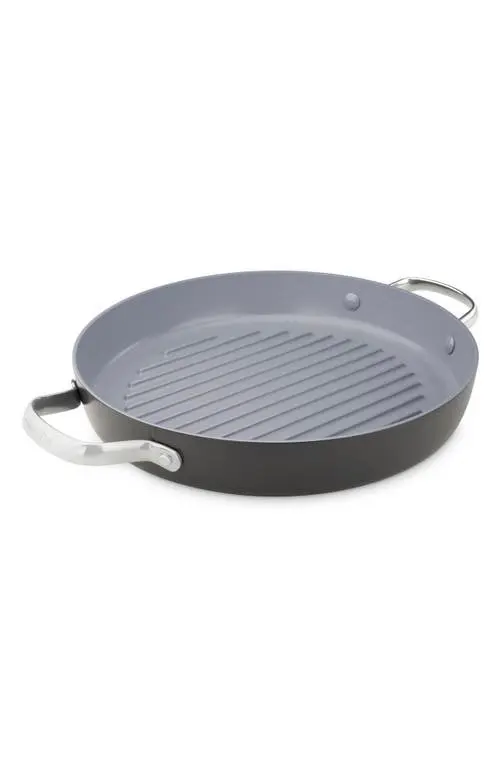 GREENPAN Valencia 11-inch Anodized Aluminum Ceramic Nonstick Grill Pan - Black