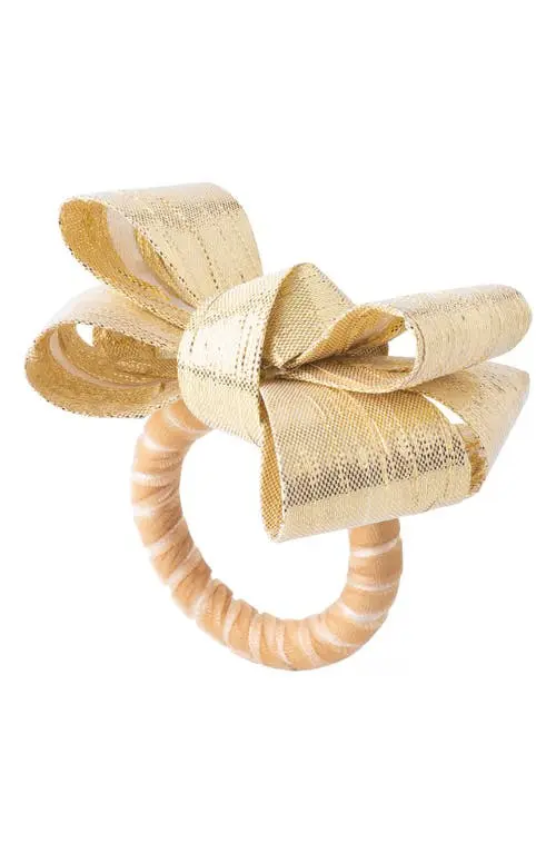 JULISKA Tuxedo Napkin Ring - Gold