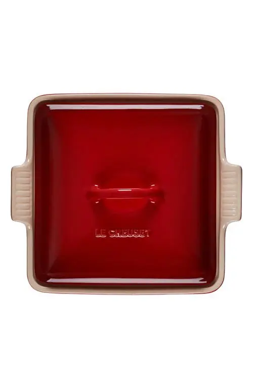 LE CREUSET Heritage 2 1/2 Quart Covered Square Stoneware Casserole