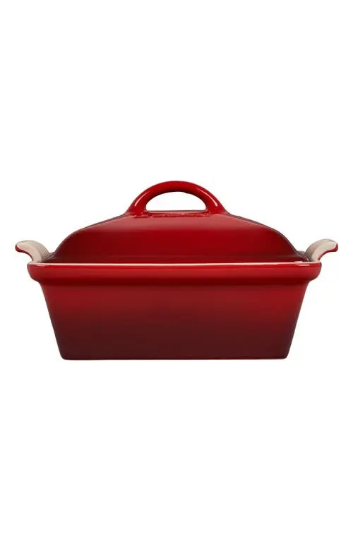 LE CREUSET Heritage 2 1/2 Quart Covered Square Stoneware Casserole