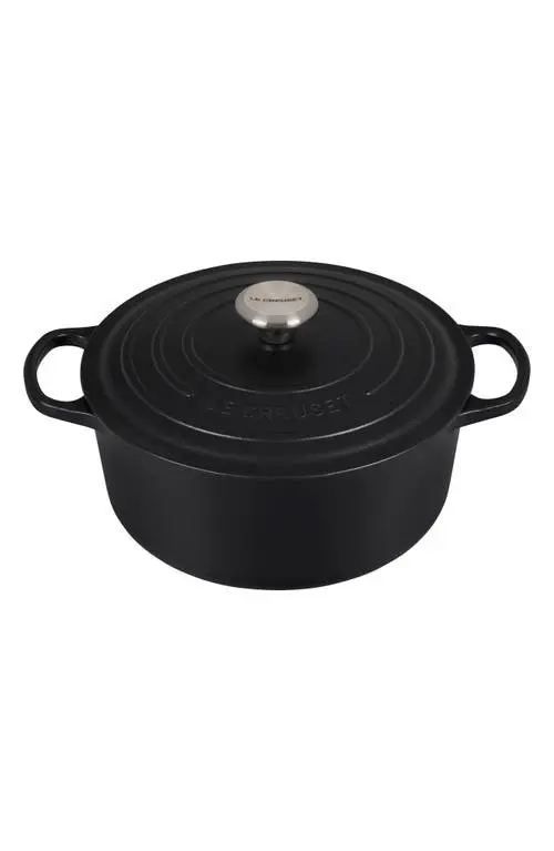 LE CREUSET Signature 5.5-quart Round Enamel Cast Iron French/dutch Oven - Licorice