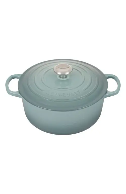 LE CREUSET Signature 5.5-quart Round Enamel Cast Iron French/dutch Oven - Sea Salt